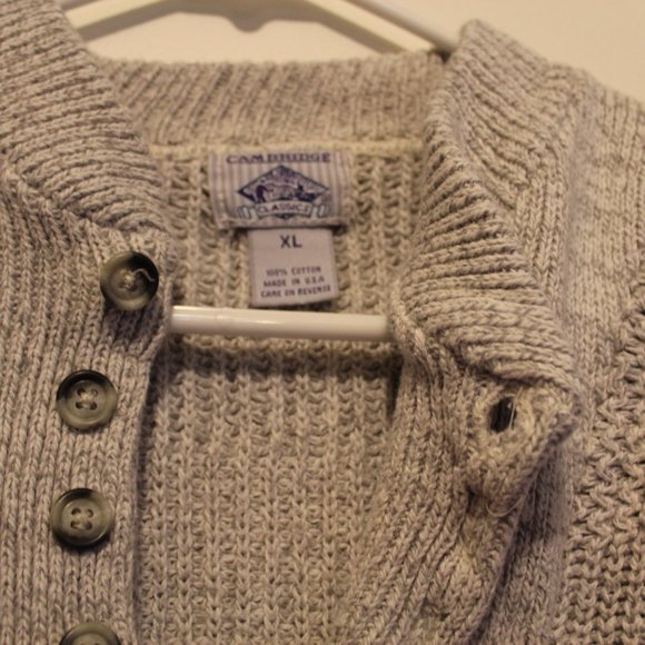 Cambridge Classics | Sweaters | Mens Cambridge Classics Gray Heavy ...